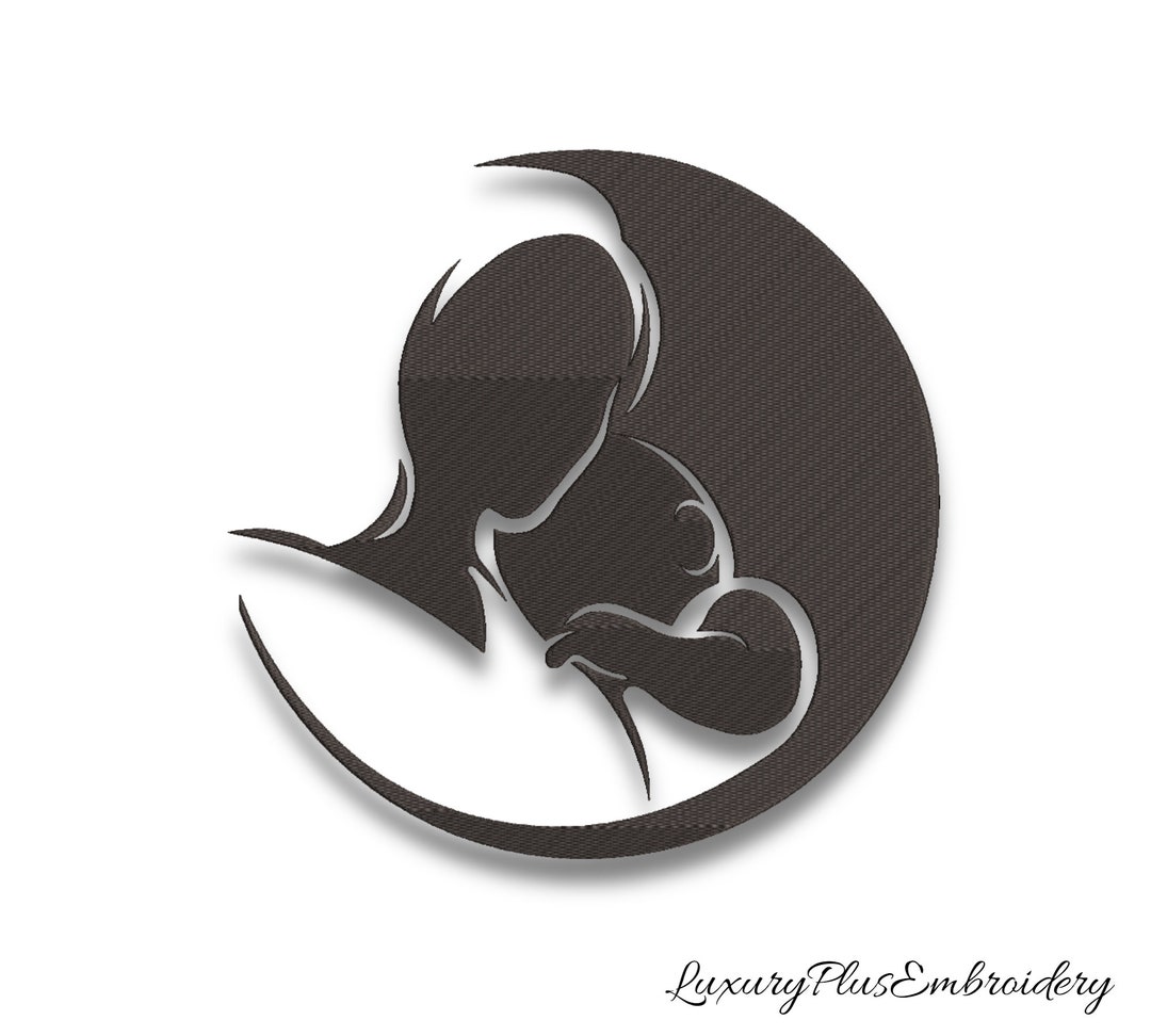 Mom and Baby Embroidery Machine Designs Pes Mather's Day - Etsy