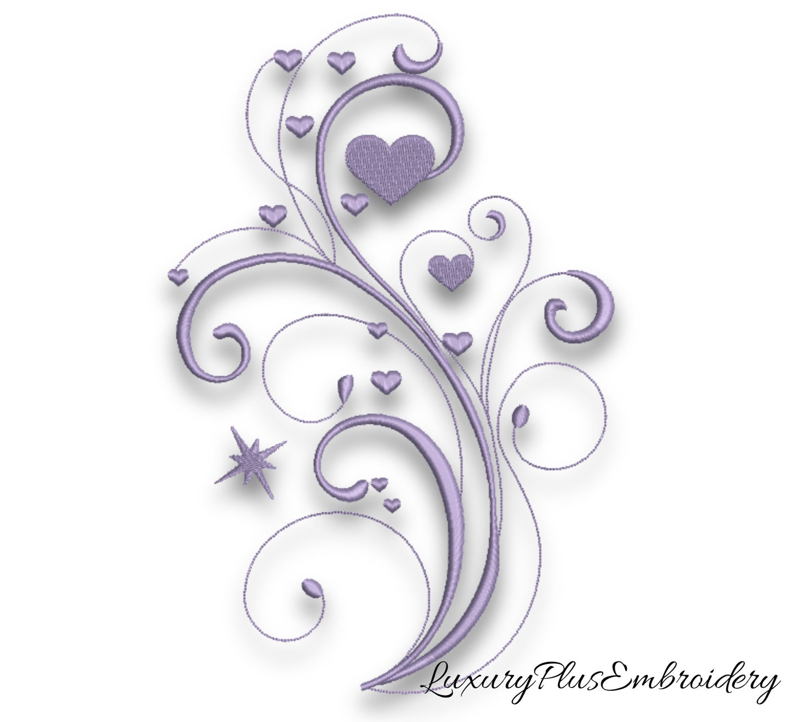 Embroidery machine design love Valentine day heart pes instant | Etsy