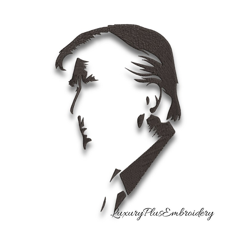 Donald Trump Embroidery Design, Machine Embroidery File (instant ...