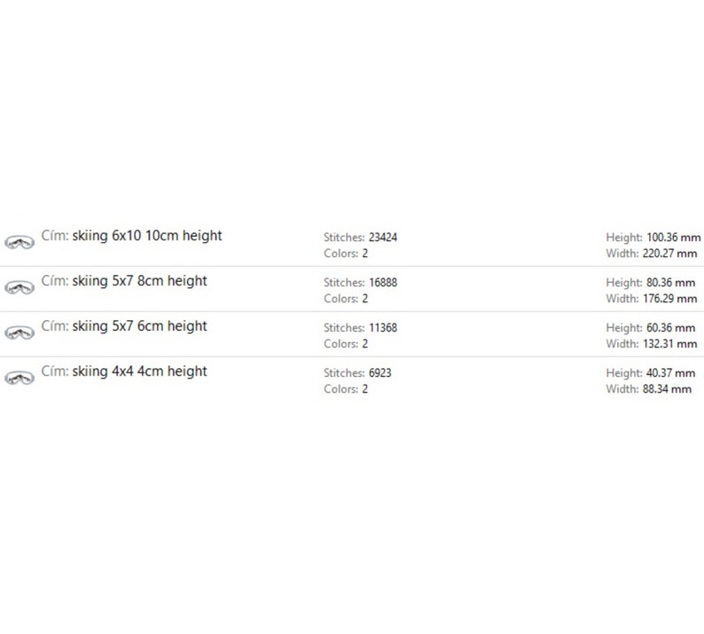 Ski Goggles Embroidery Design, Winter Mountain Scene (digital Download ...