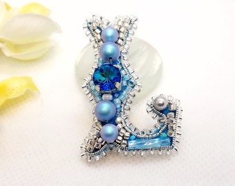 Letter L Brooch | Etsy