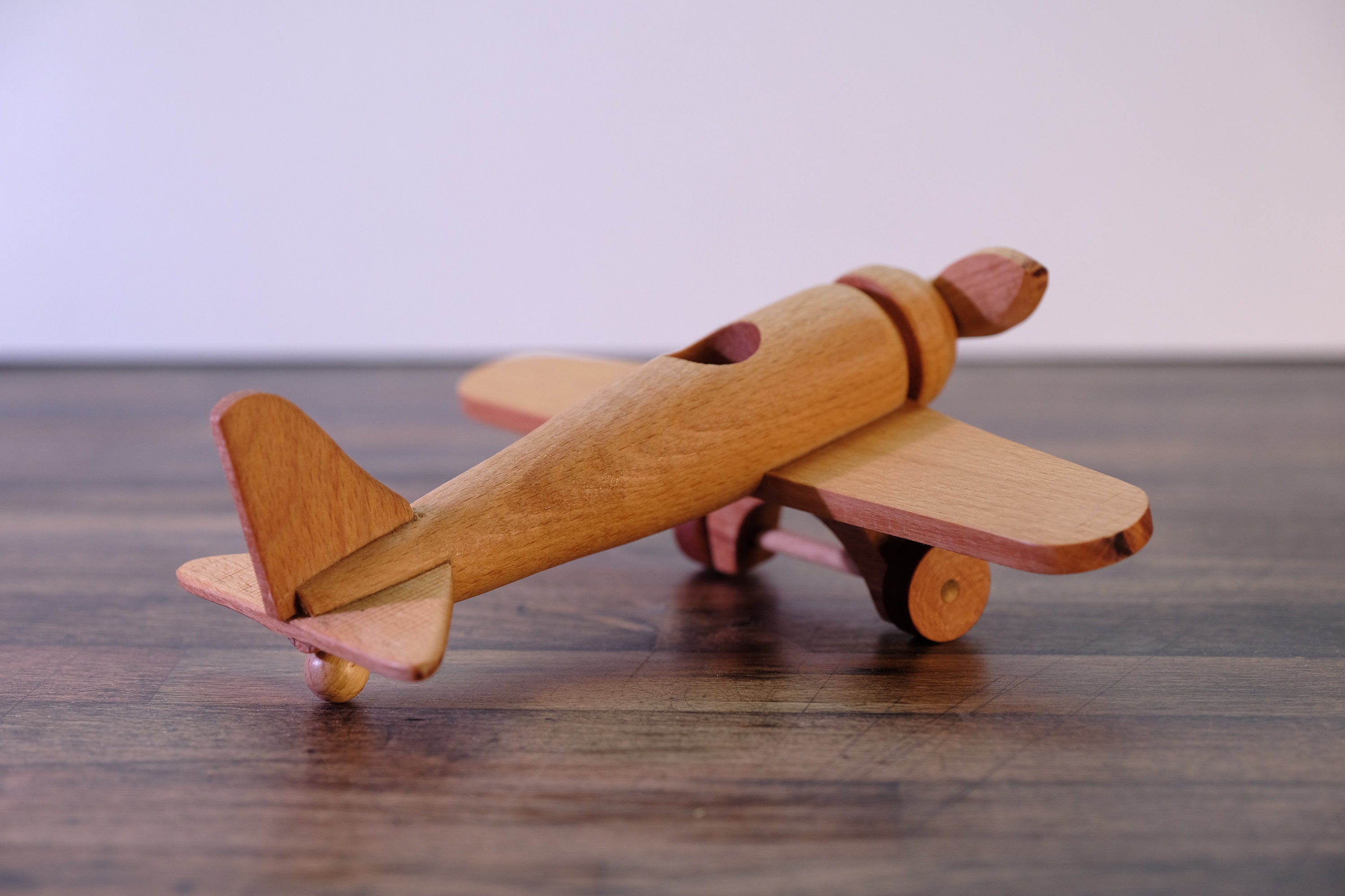 Wooden Plane Toy/ Handmade/ Oak/ Safely/ Finished With Linseed Oil - Etsy