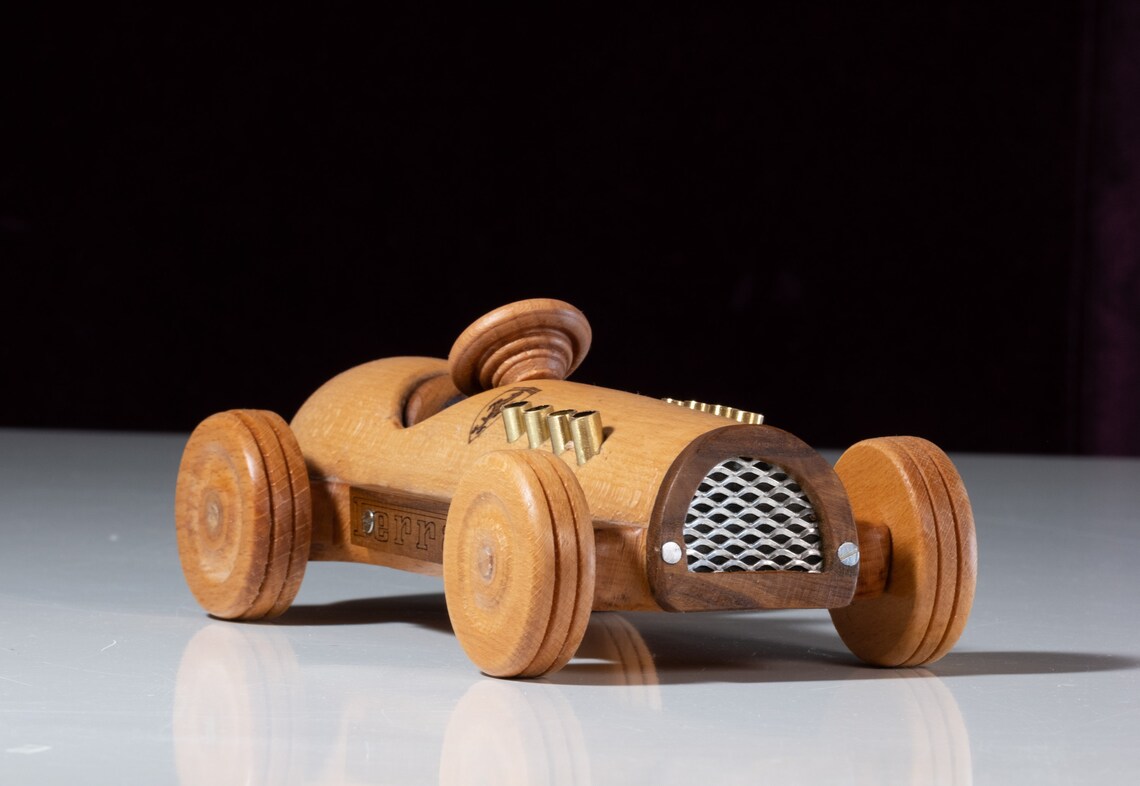 Race Car/ F1/ FERRARI/375/ Wooden Car/ 1950's Race Car - Etsy