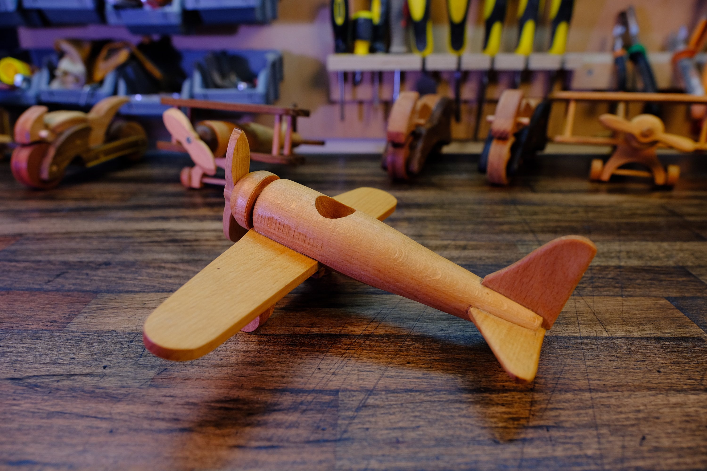 Wooden Plane Toy/ Handmade/ Oak/ Safely/ Finished With Linseed Oil - Etsy