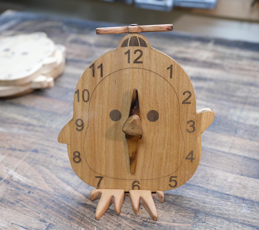 Montessori Toy Clock/penguin Toy Clock / Clockworks / Educational Toy ...