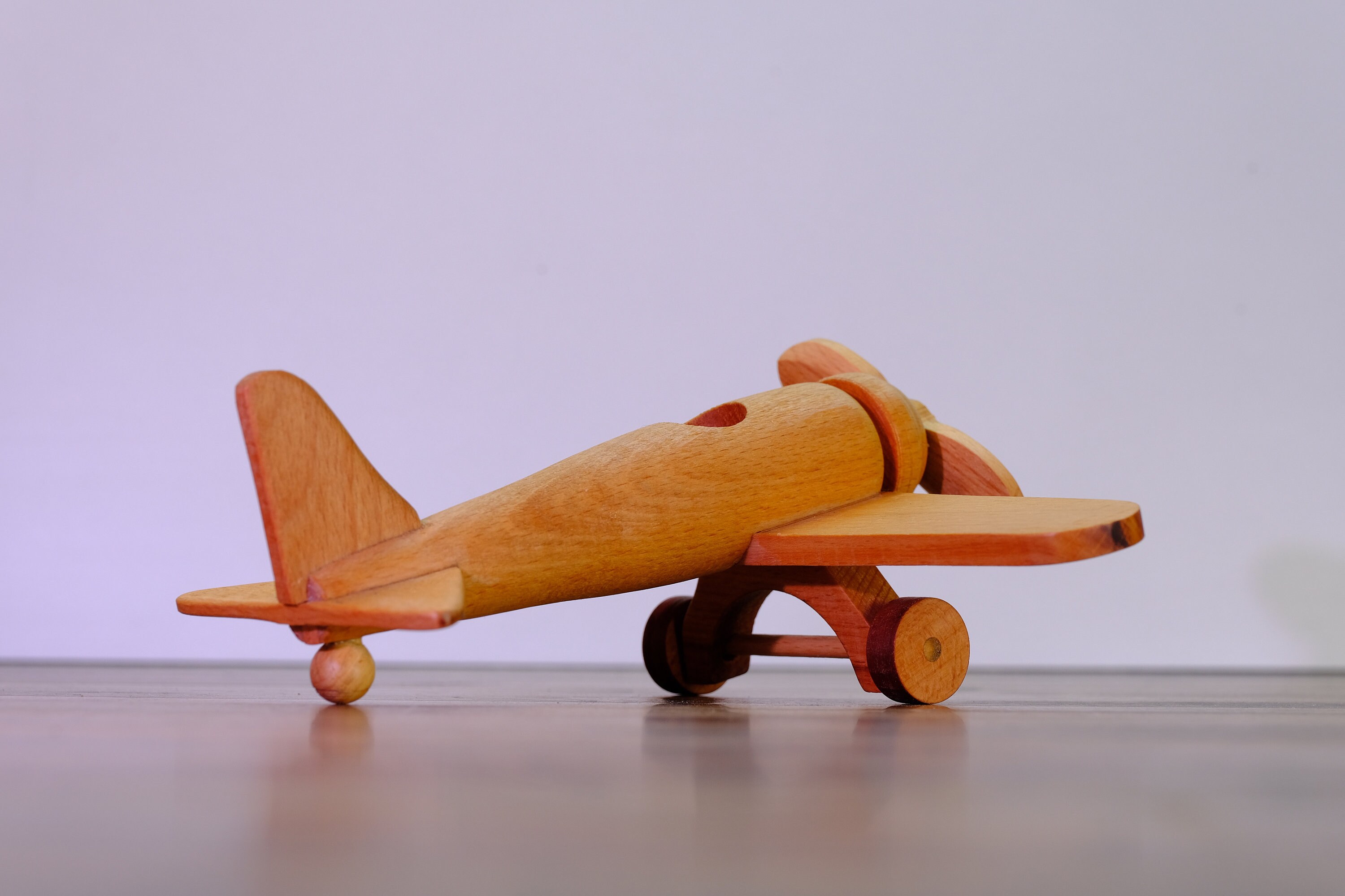 Wooden Plane Toy/ Handmade/ Oak/ Safely/ Finished With Linseed Oil - Etsy