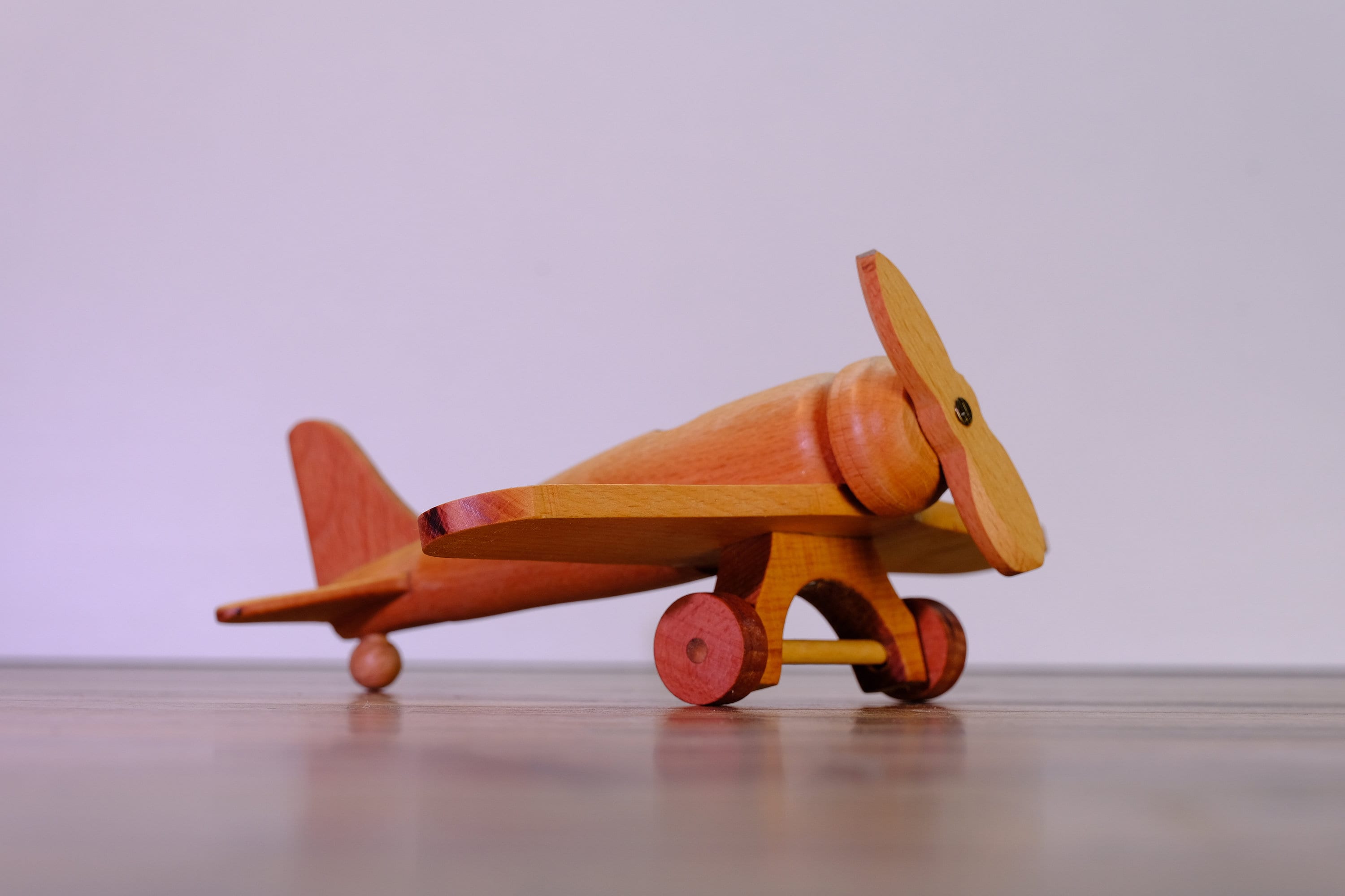 Wooden Plane Toy/ Handmade/ Oak/ Safely/ Finished With Linseed Oil - Etsy