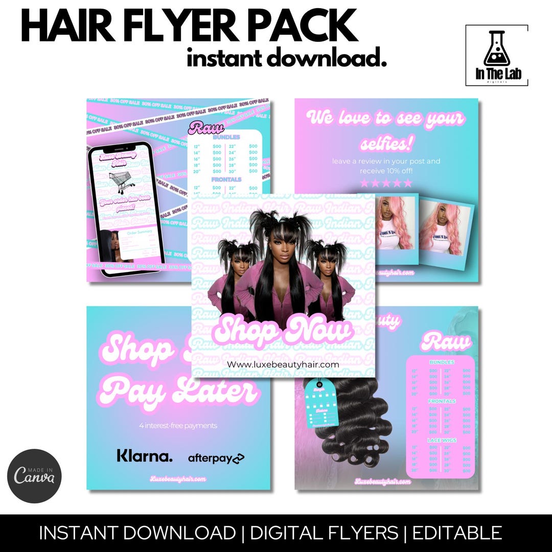 Instagram Flyer Pack | Social Media Flyer Pack | Instagram Flyers - Etsy