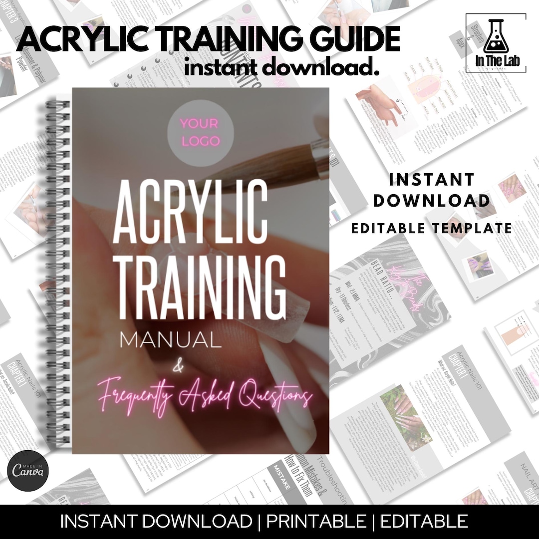 Acrylic E-book Training Manual - Etsy