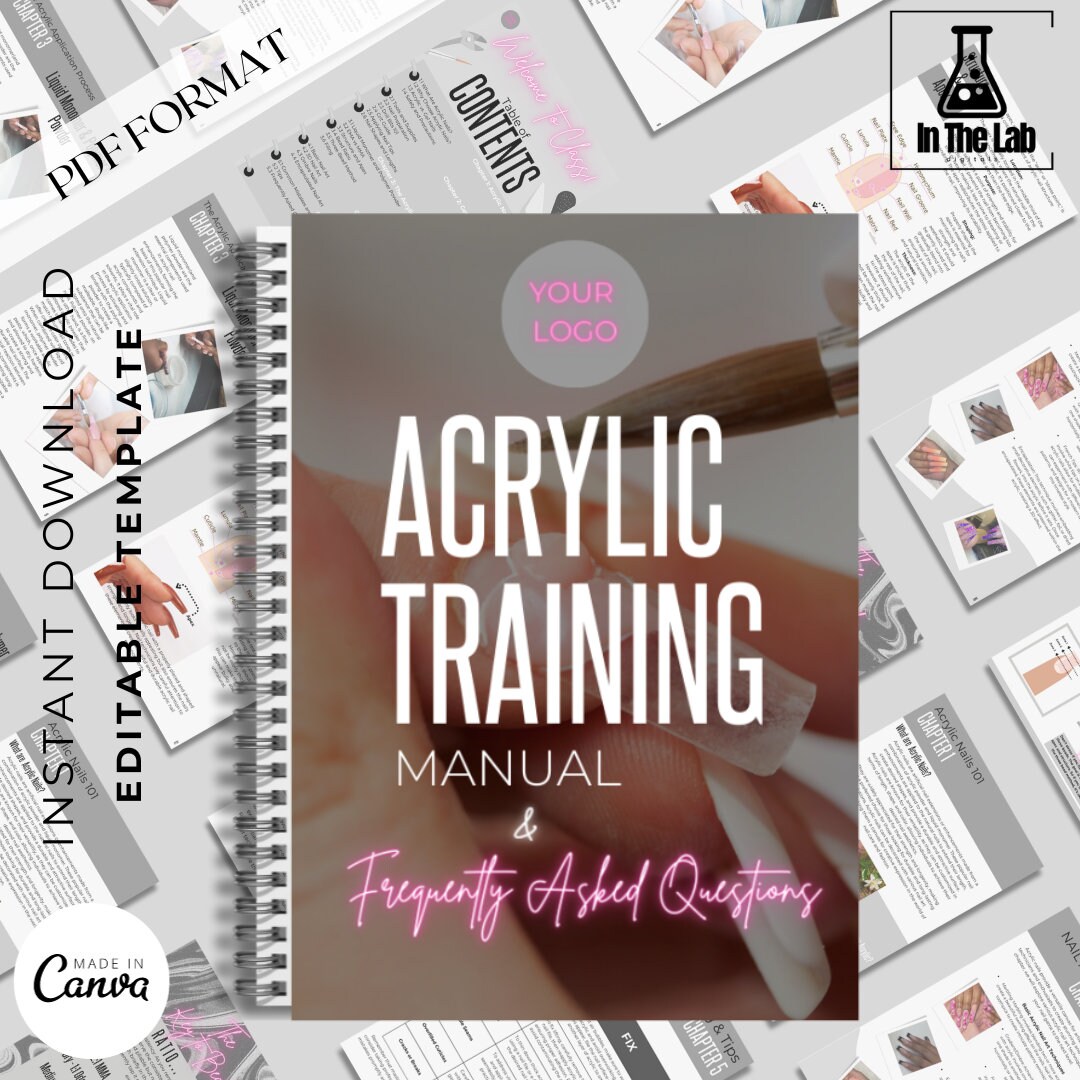 Acrylic E-book Training Manual - Etsy