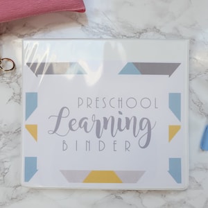 Preschool Learning Binder, Pre K Learning Binder, Toddler Busy Binder ...