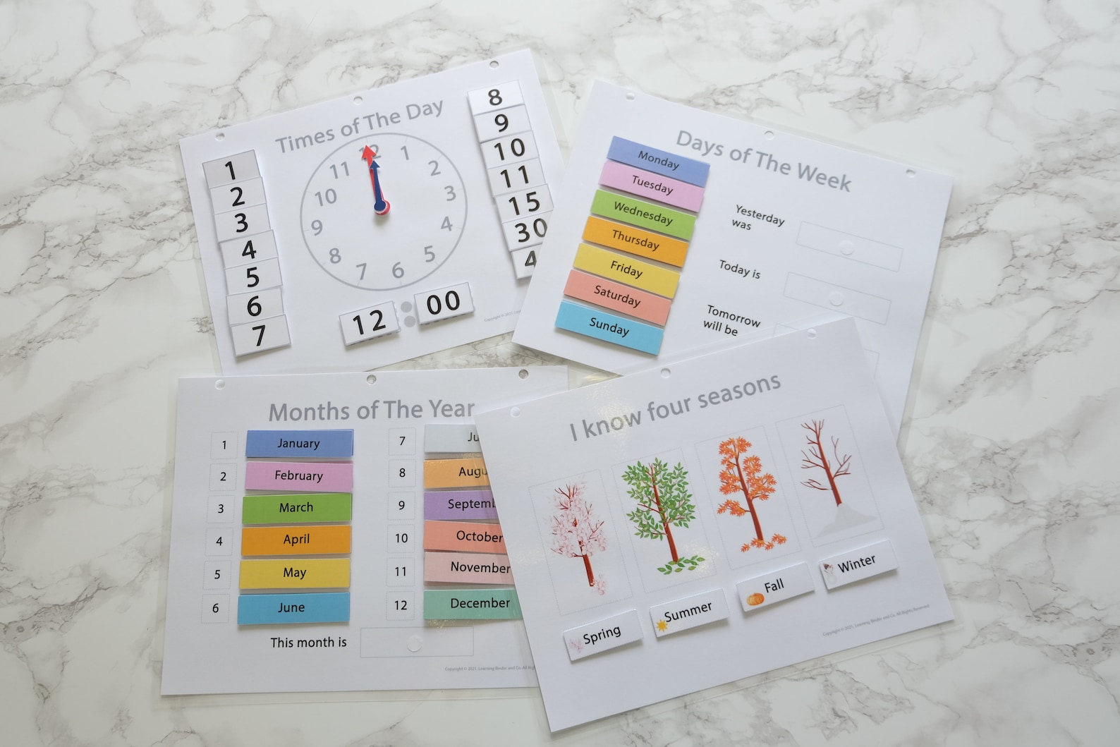 Preschool Learning Binder, Pre K Learning Binder, Toddler Busy Binder ...