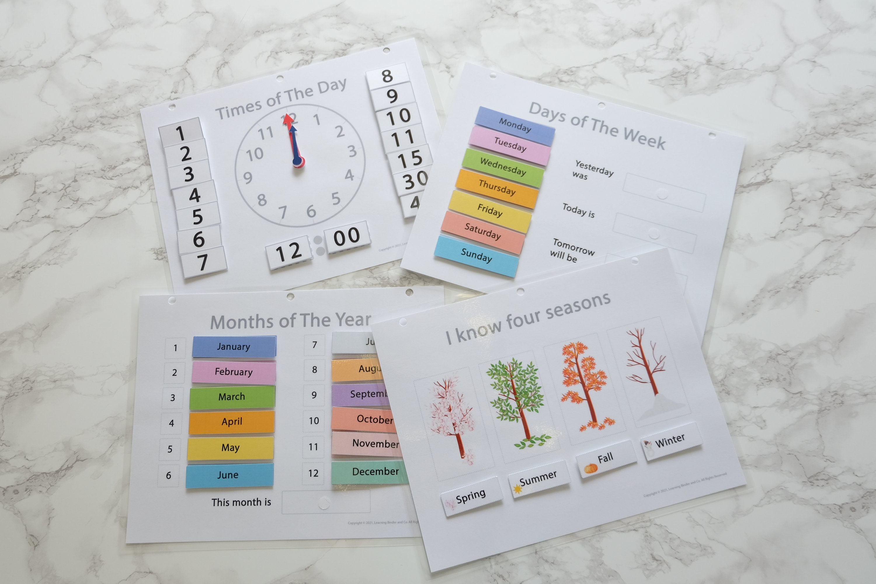Preschool Learning Binder, Pre K Learning Binder, Toddler Busy Binder ...