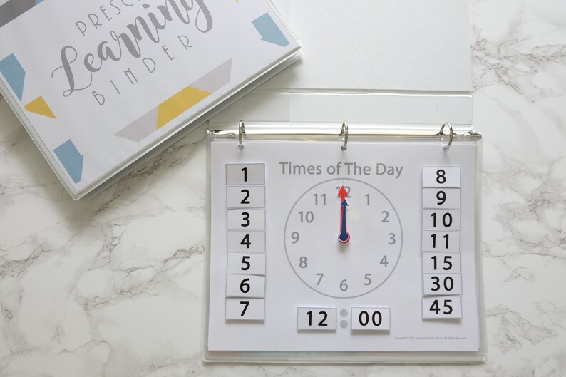 Preschool Learning Binder, Pre K Learning Binder, Toddler Busy Binder ...