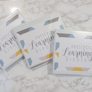 Preschool Learning Binder, Pre K Learning Binder, Toddler Busy Binder ...