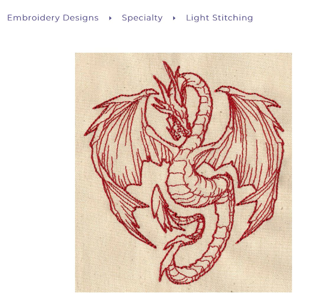 Dragon DST Design - Etsy