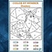 Color Animals by Number Part 2, Color by Number Activities, Printable ...