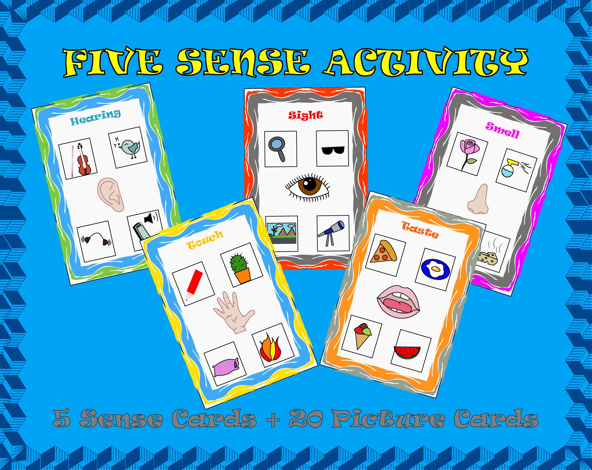 5 Senses Learning Activity, Five Senses Sorting Activity, Homeschool ...