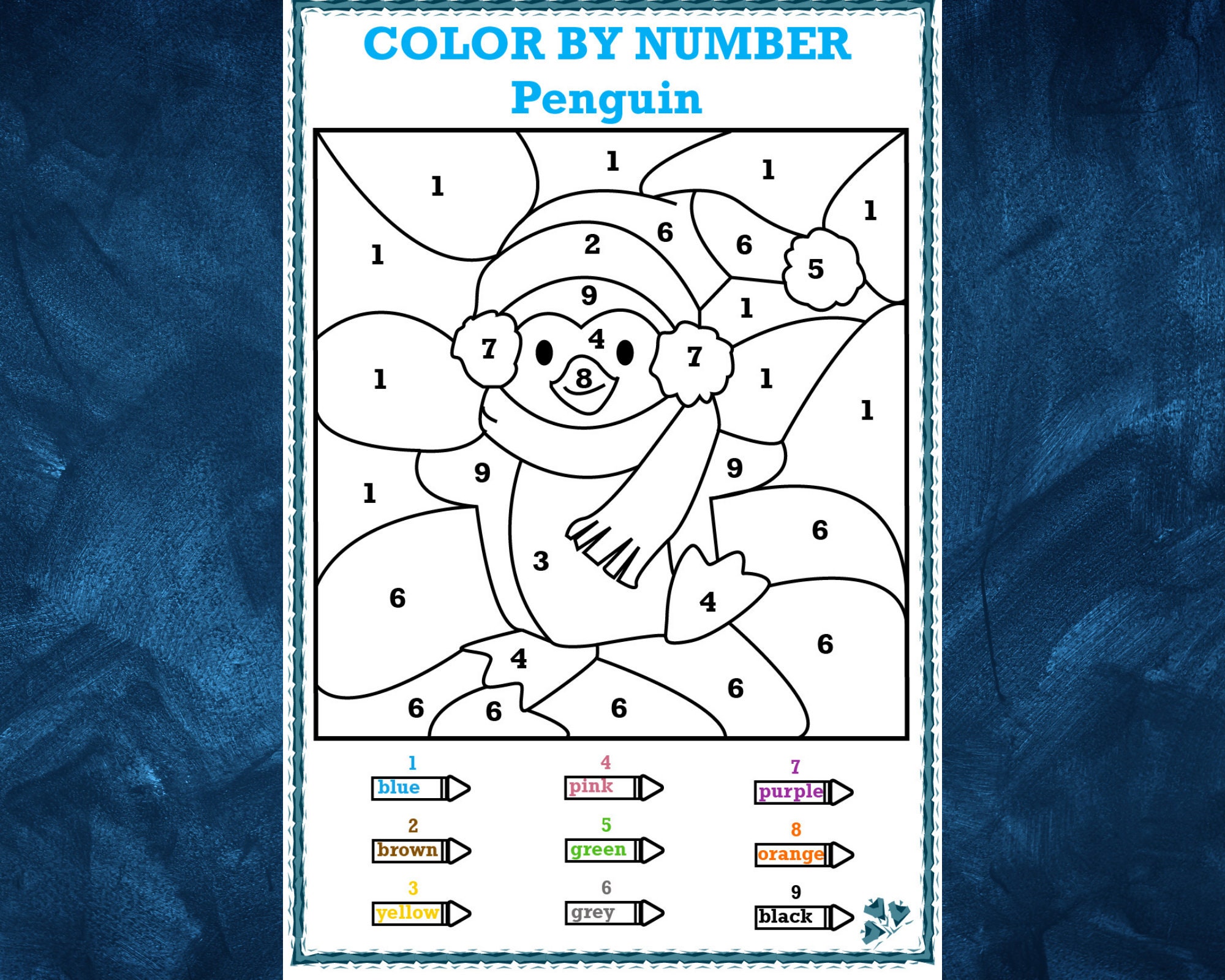 Color Animals by Number, Color by Number Activities, Printable Color ...