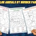Color Animals by Number Part 2, Color by Number Activities, Printable ...