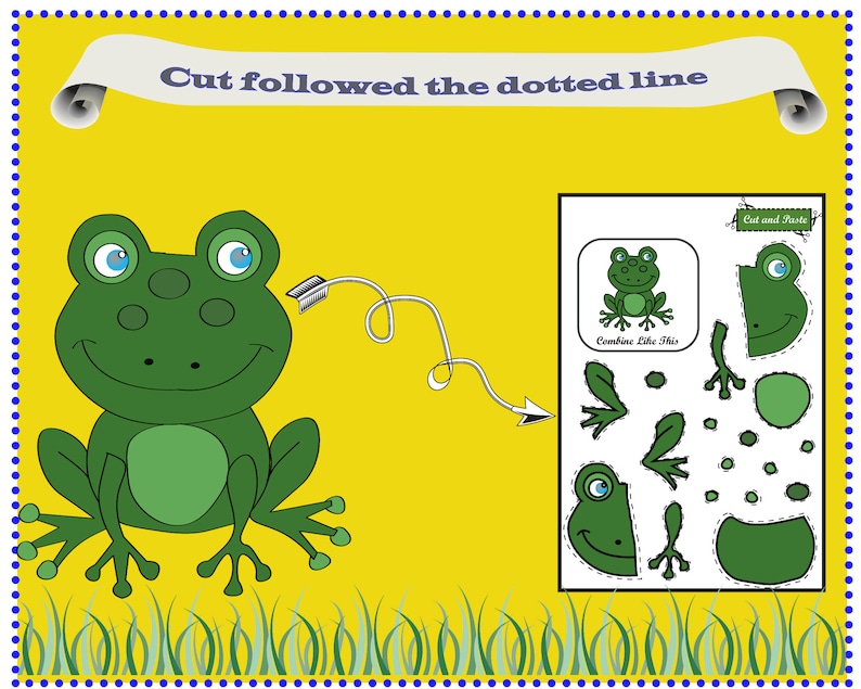 Printable Cut and Paste Animals Worksheets for Kids, Preschool ...