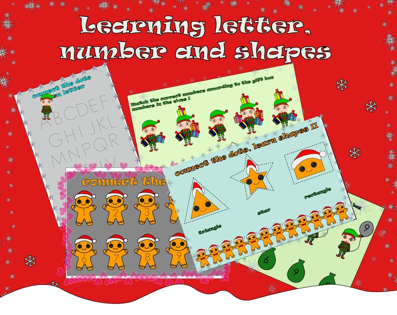 2023 Christmas Printable Busy Book Worksheets Printable Christmas Coloring Pages Learning