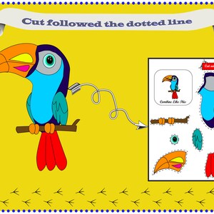 Printable Cut and Paste Animals Worksheets for Kids, Preschool ...