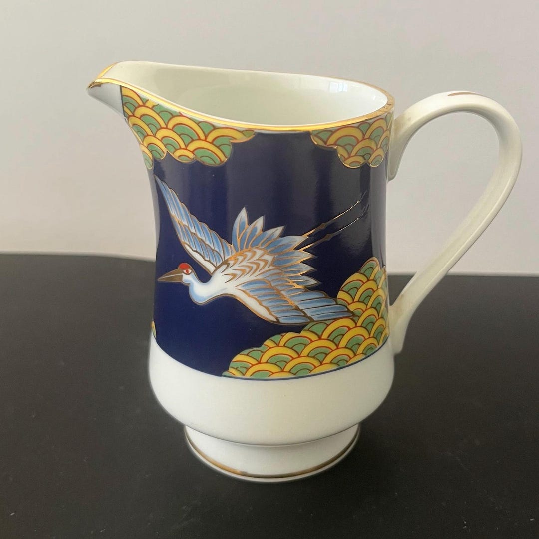 Vintage Japanese Porcelain Jug for Milk, Cream, Gravy, Arita Golden ...