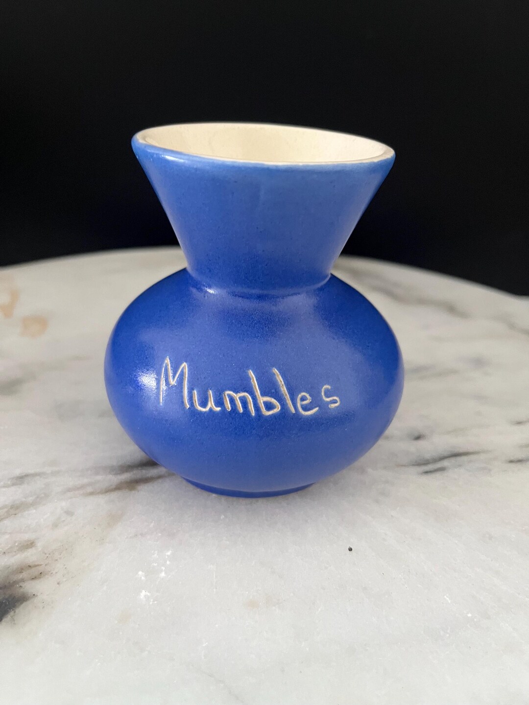 Vintage Devon Blue Ware Vase, ‘mumbles’ ( Wales) Devon Ware Midcentury ...