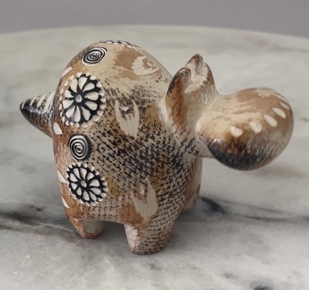 Vintage Handcrafted Stone Hippo , Miniature Handcarved, Detailed ...