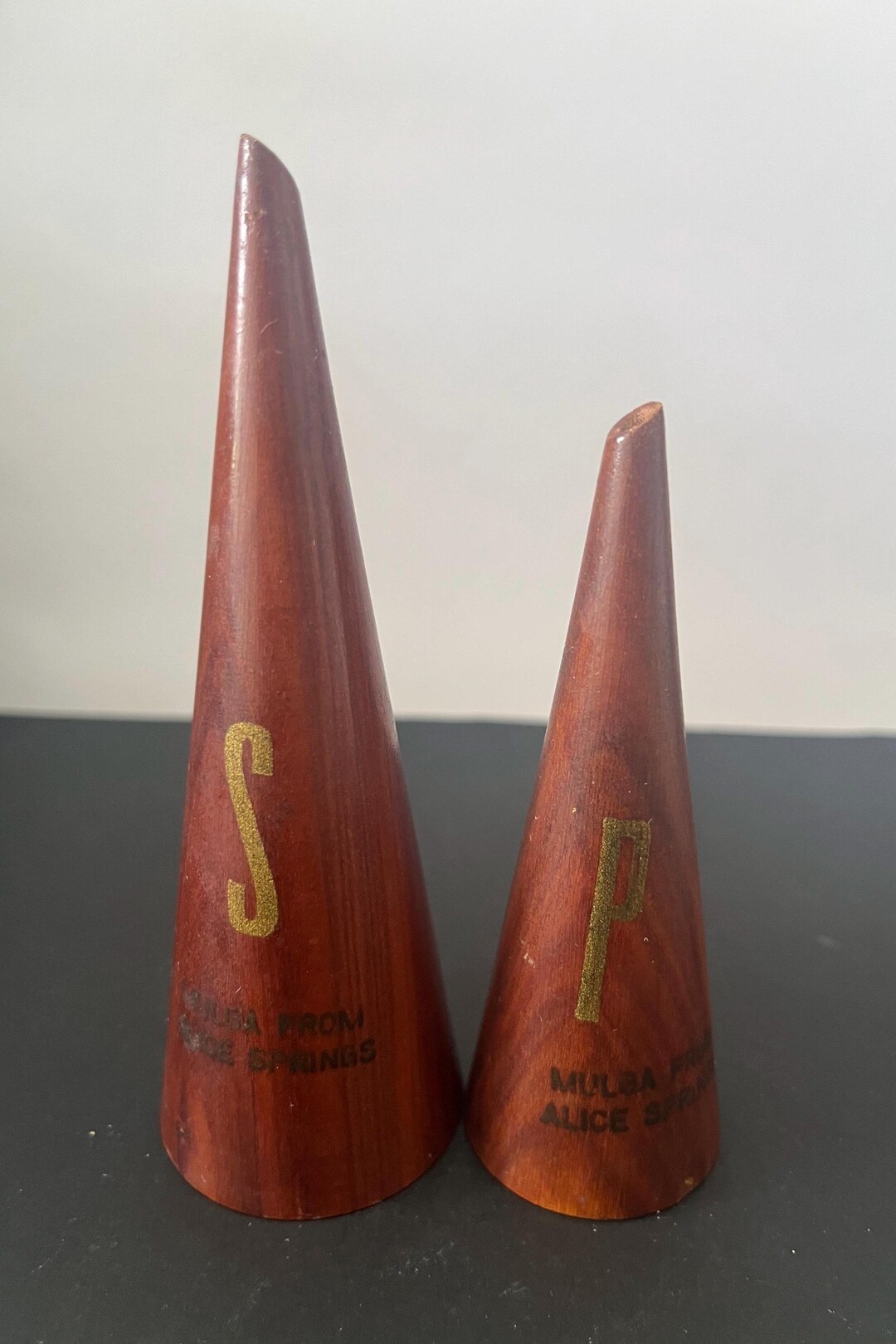 Vintage Mulga Wood Shakers From Alice Springs, Midcentury Style Timber ...