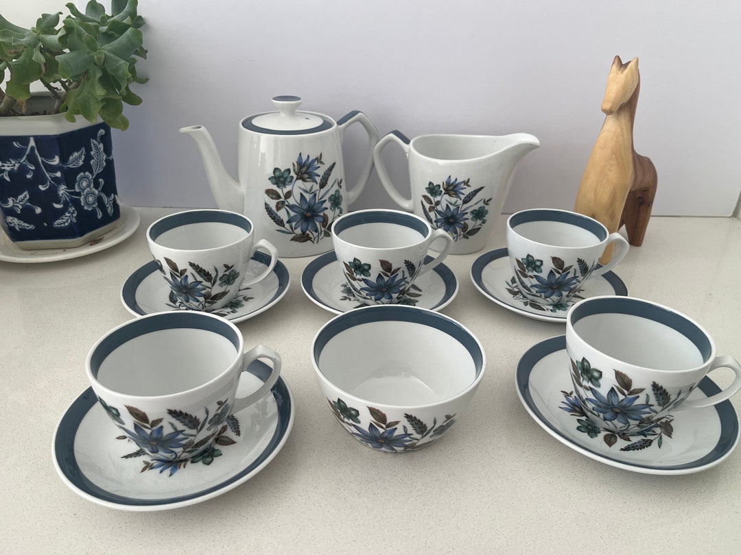 Midcentury Teaset, Alfred Meakin Ironstone Glo White Teaset, Beautiful ...