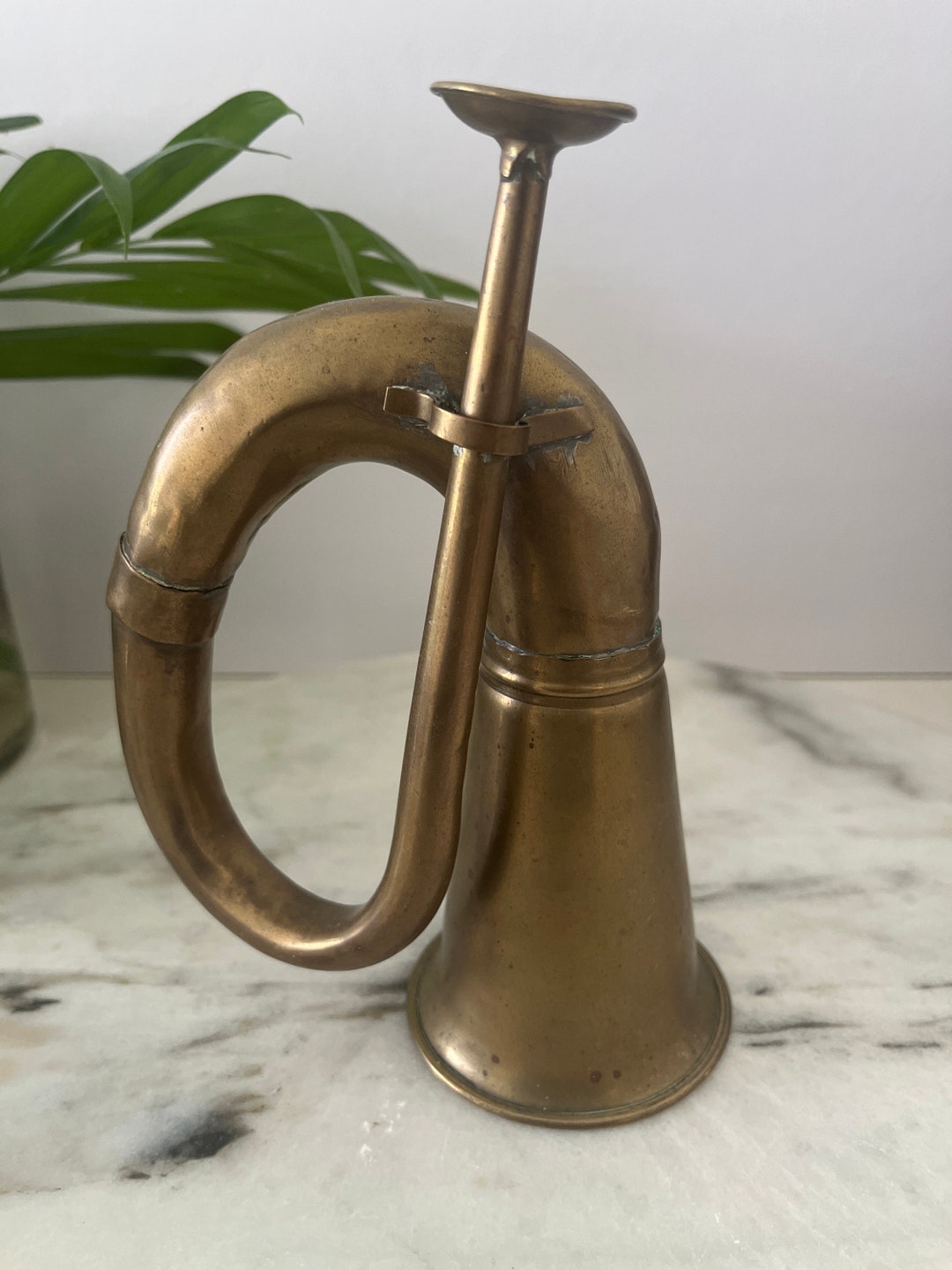 Beautiful Old Brass Bugle/horn Decorative Antique/vintage Brass Wall ...