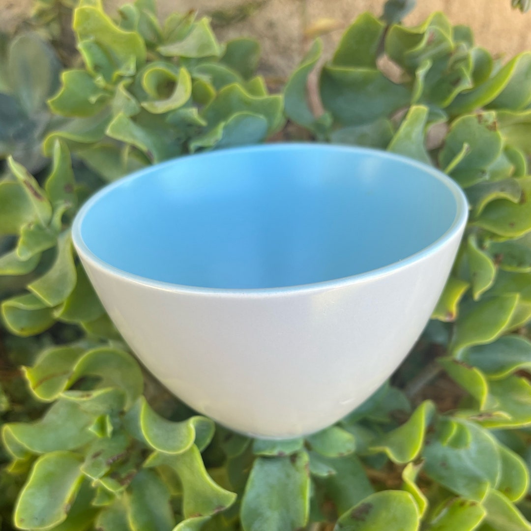 Midcentury Poole Pottery Sugar/jam/cream Bowl, Poole Pottery Twintone ...