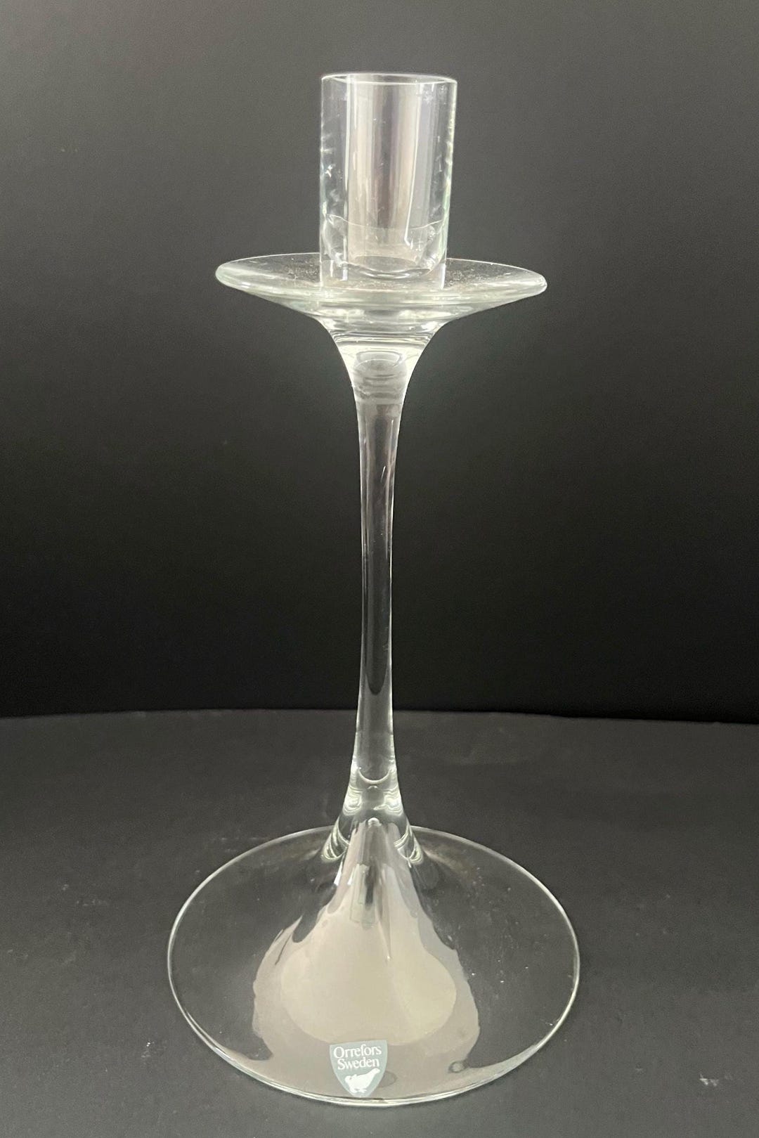 Vintage Orrefors Candleholder, Gabriel Candlestick Holder by Nils ...