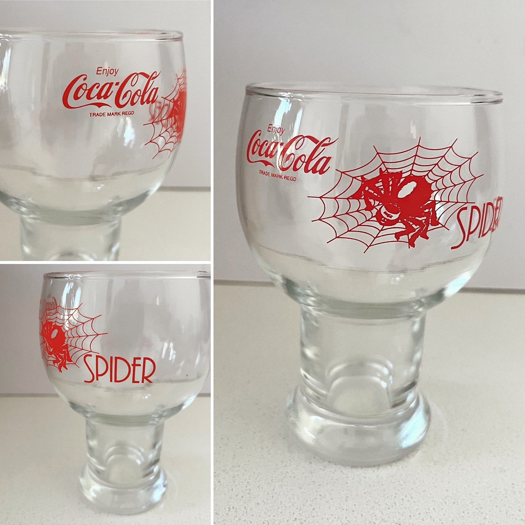 Vintage Coca Cola Glasses 4, Retro Australian Spider Glasses, Vintage ...