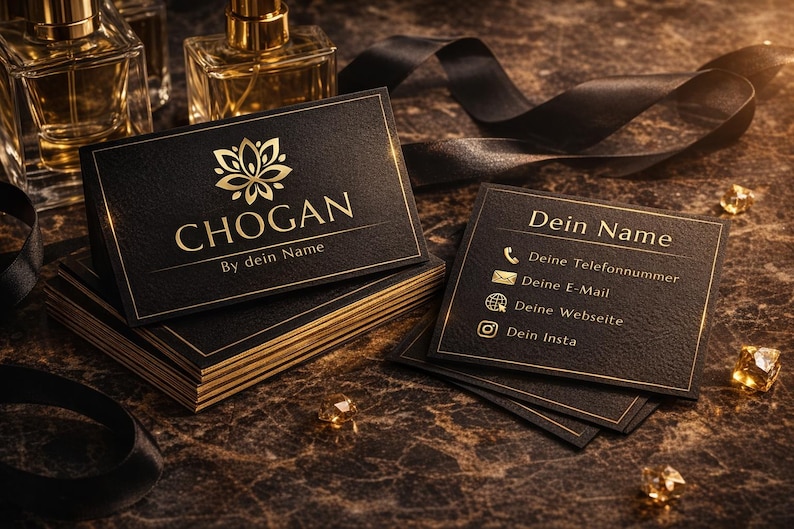 Chogan Business Card Personalized Digital File Download Perfumes Chogan ...