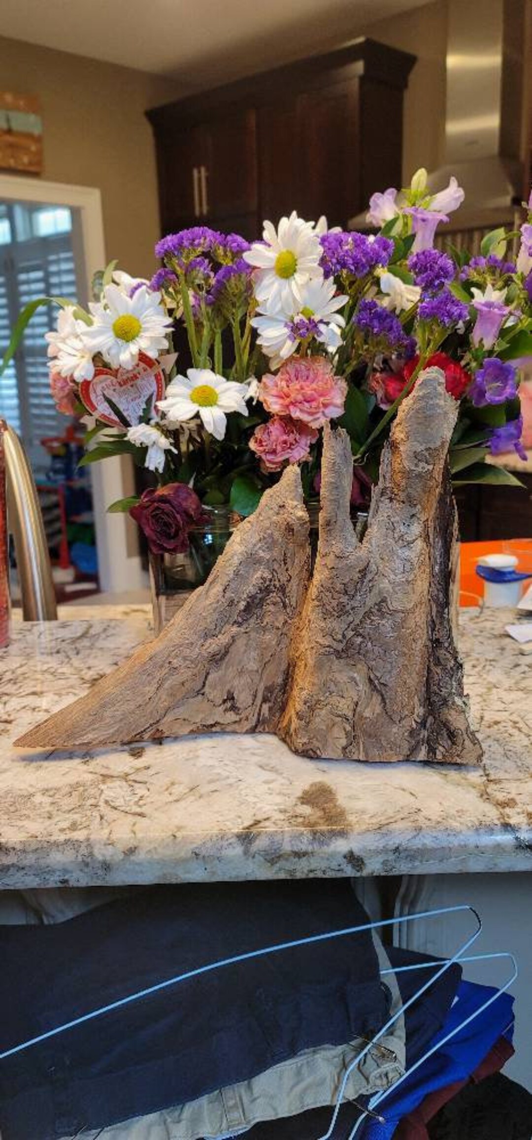 Rustic, Abstract, Black Walnut Wooden Centerpiece, Wall Shelve ...