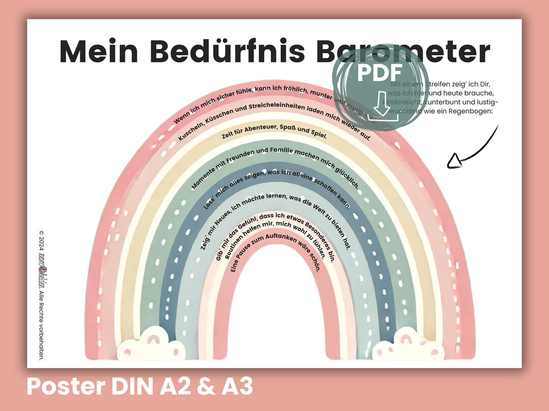 Need Barometer for Children | Instant Print | School Child | Need ...