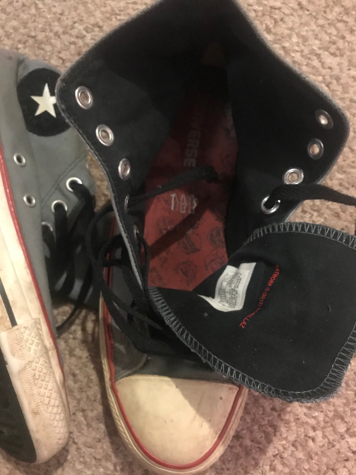 Super smelly old and trashed womens converse shoes / | Etsy