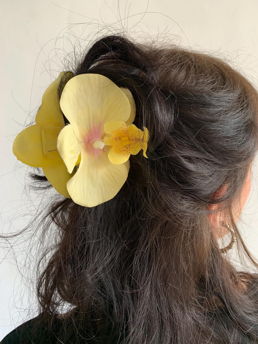 Orchid Hair Clip, Flower Hair Accessory, Elegant Floral Barrette ...