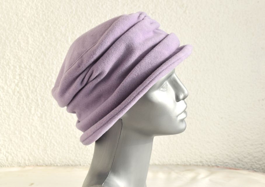 Vintage FAUSTMANN Violet Bucket Cloche Hat Checked Purple Wool British ...