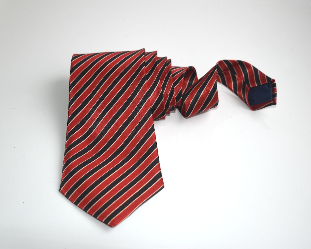 Vintage Gold City Tie Necktie Italy European Mens Italian Fashion ...
