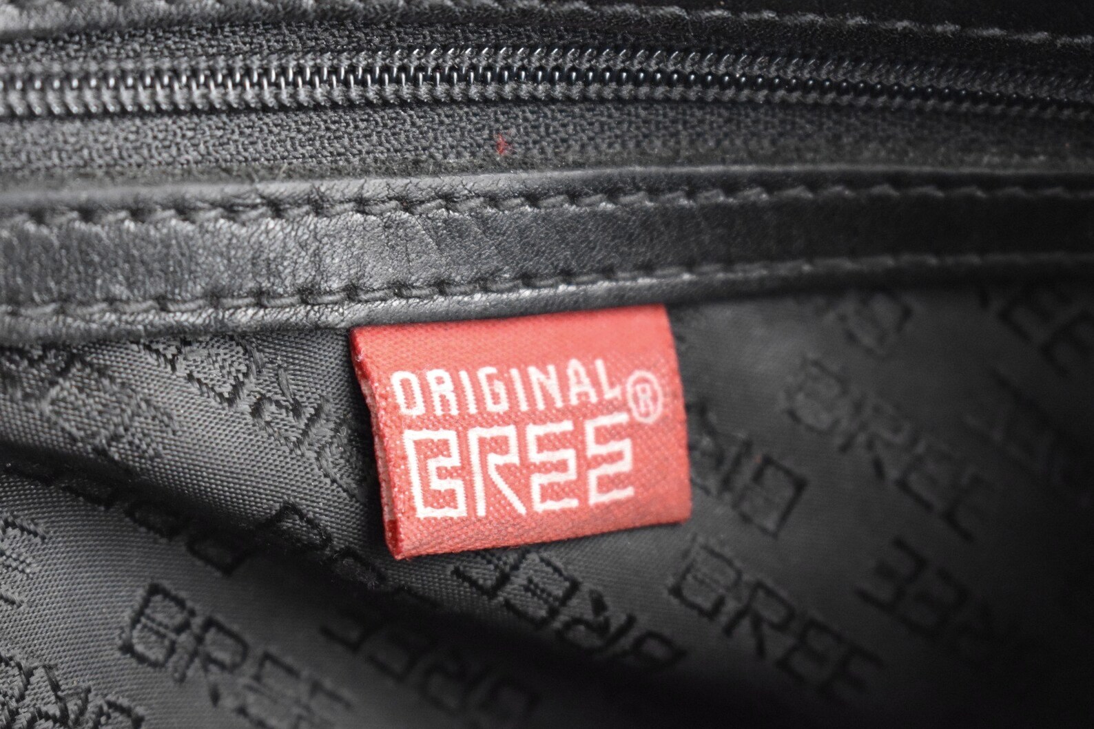 Vintage BREE Black Crossbody Natural Leather Every Day Clutch Purse ...