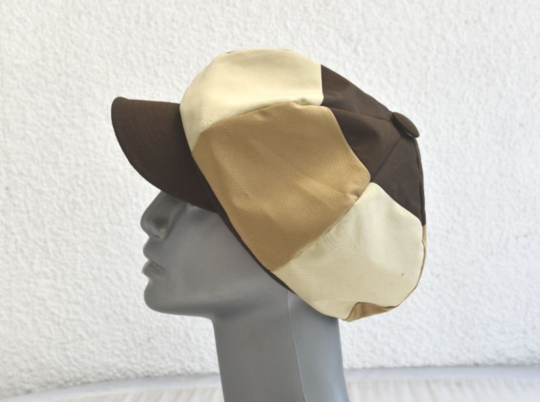 Vintage NINO Flex Newsboy Hat Brown Wool Polyester Women Unisex ...