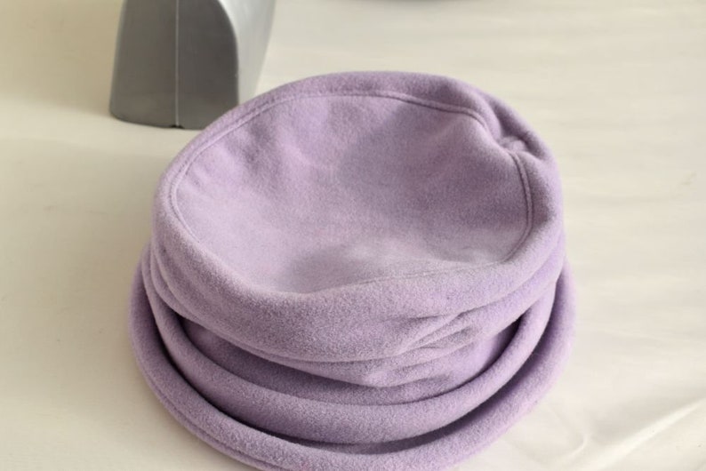 Vintage FAUSTMANN Violet Bucket Cloche Hat Checked Purple Wool British ...