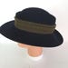 Vintage Breiter Ein Mayser Milz Hat Black Felt Hat Green Band Fedora ...