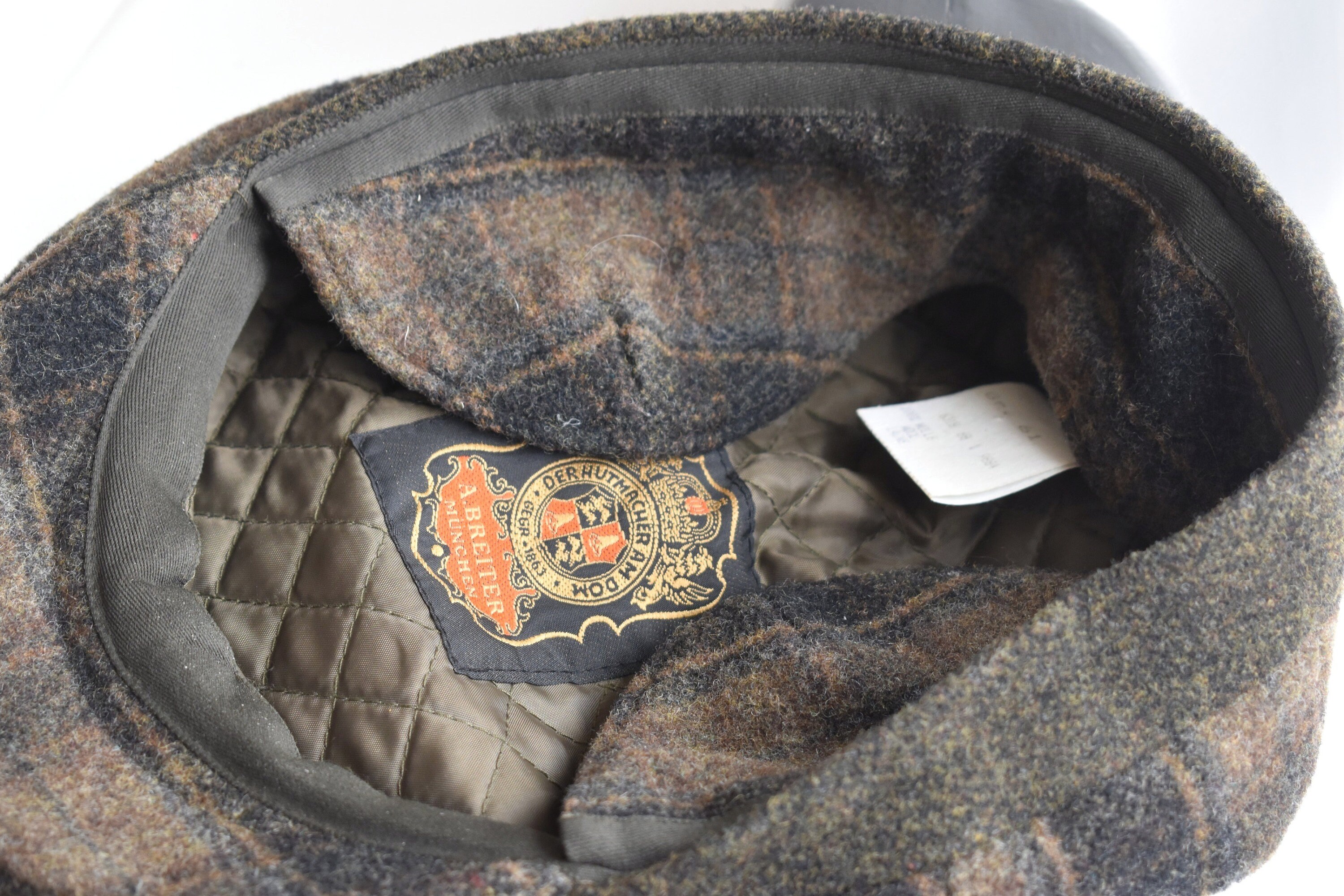 Vintage A. Breiter Munchen Hat Men's Flat Cap Tartan Baker Boy Wool Hat ...