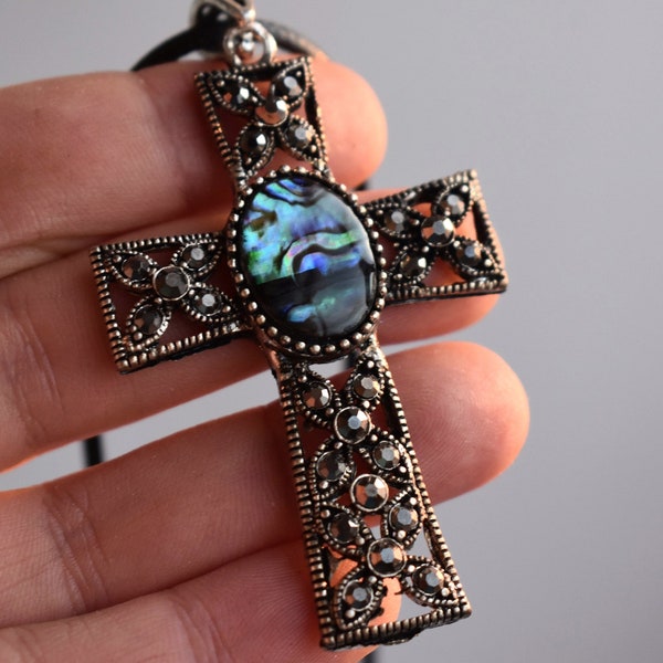 Abalone Cross - Etsy