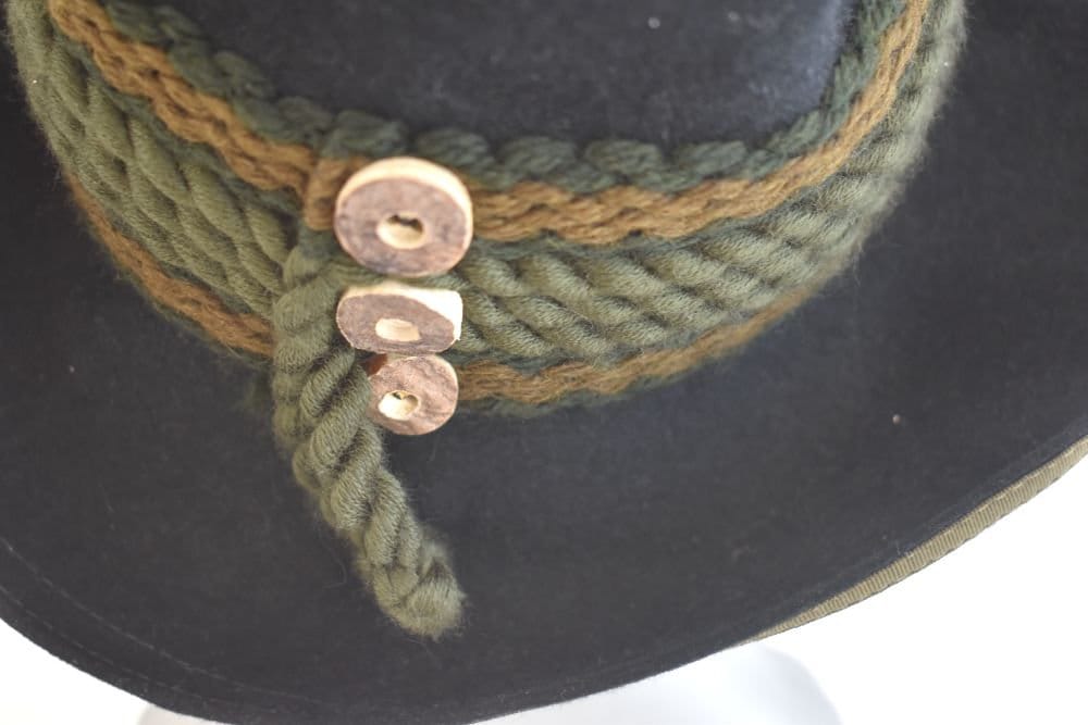 Vintage Ischler Hut Wool Black Green Hunting Fedora Hat Trachten Dirndl ...